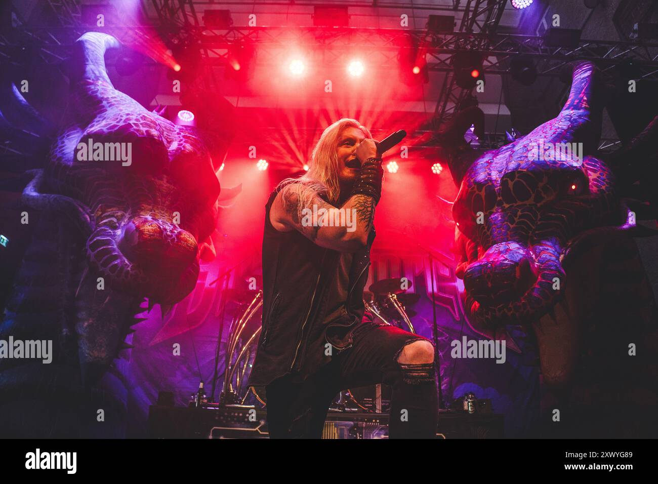 Horsens, Denmark. 16th, August 2024. The British power heavy metal band ...