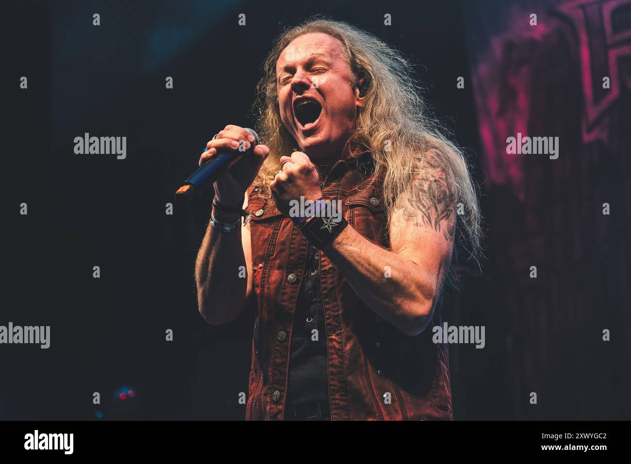 Horsens, Denmark. 16th, August 2024. The Greek power metal band ...