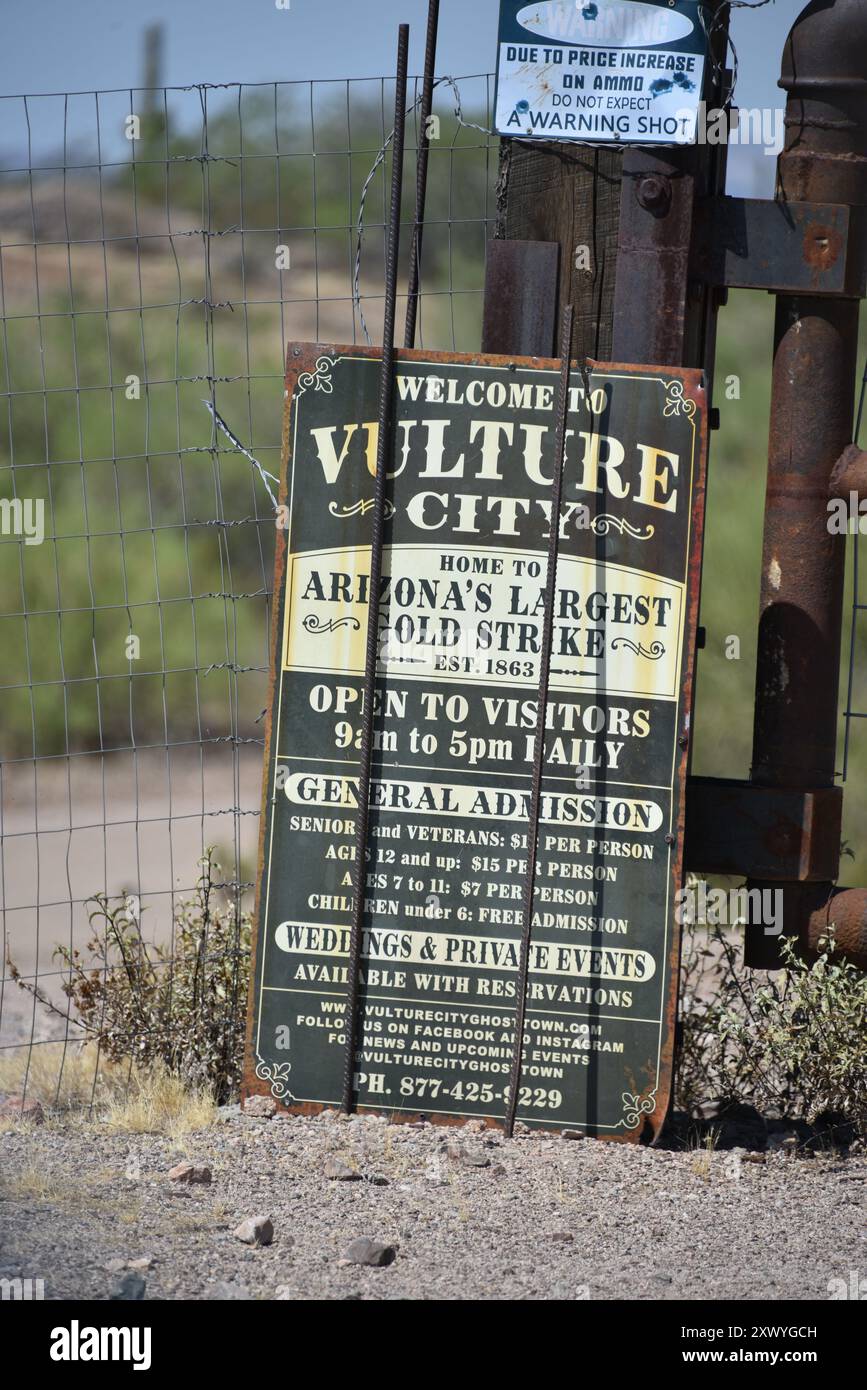VULTURE CITY AZ USA. 7/15/2024 ARIZONA'S MOST UNIQUE AND AUTHENTICALLY ...