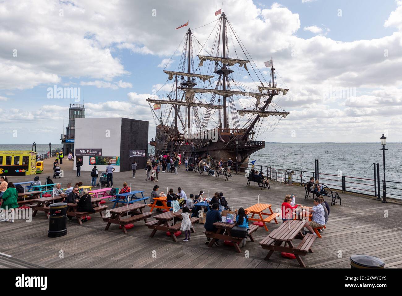 Southend Pier, Southend on Sea, Essex, UK. 21st Aug, 2024. Replica ...
