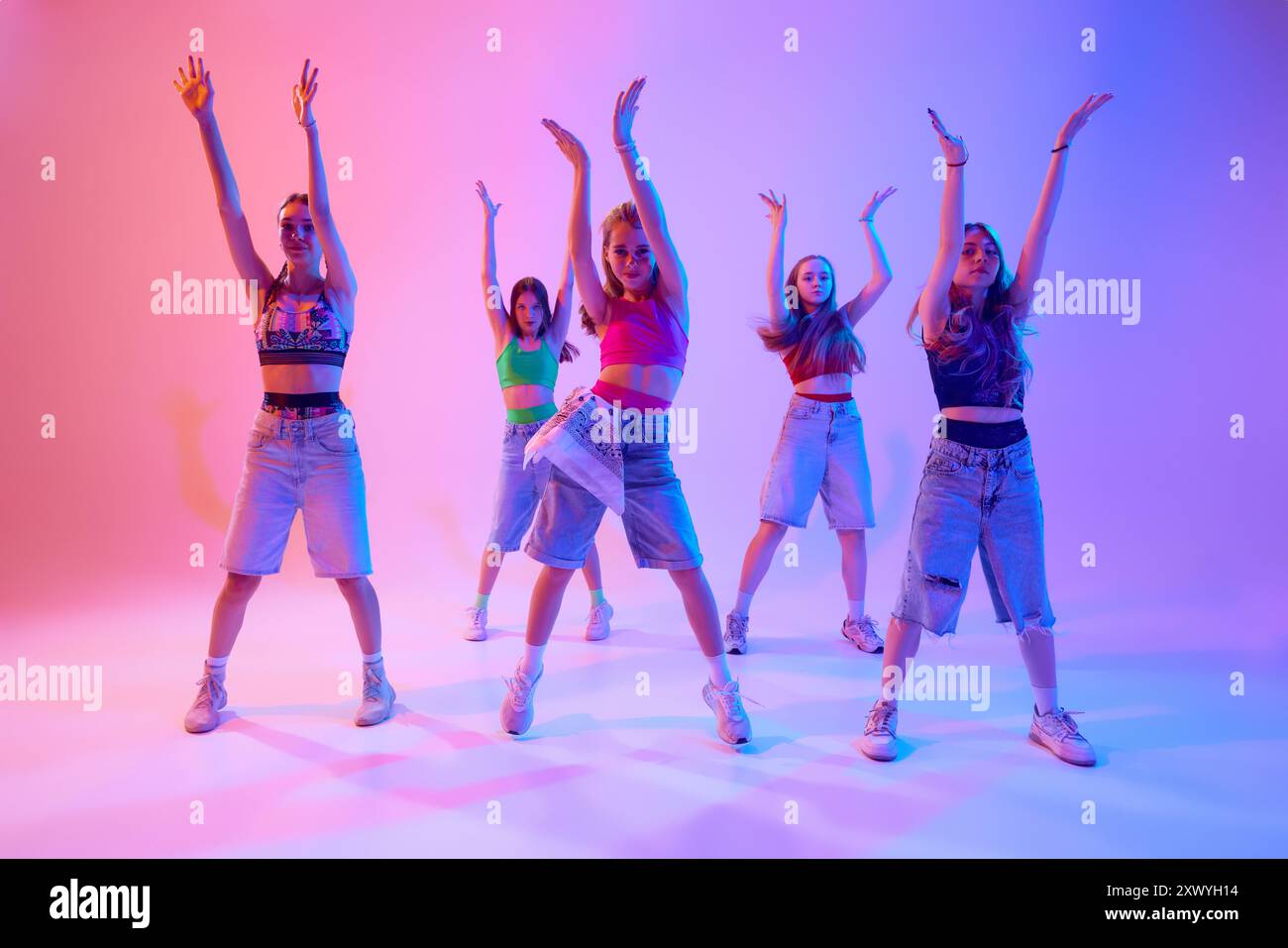 Fluid motions and powerful expressions make this dance in neon light ...