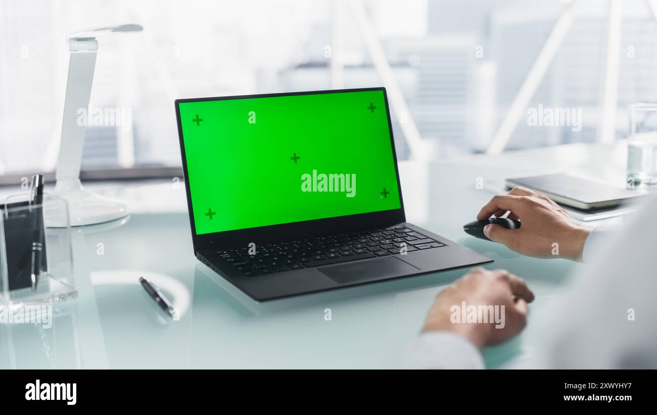 Manager browsing application chroma key hi-res stock photography and ...