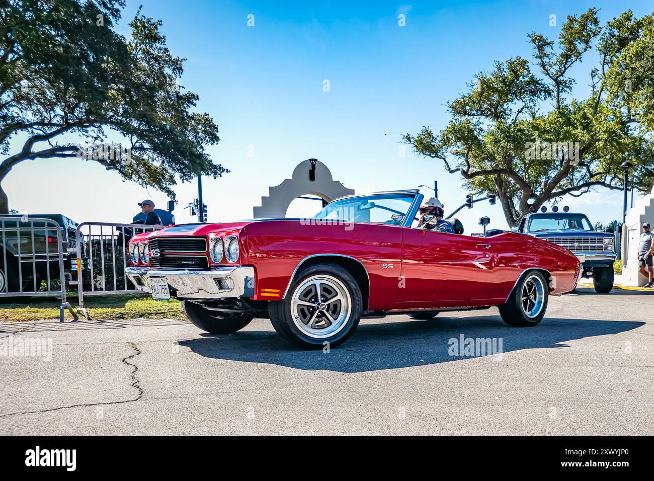 Gulfport, MS - October 02, 2023: Low perspective front corner view of a ...