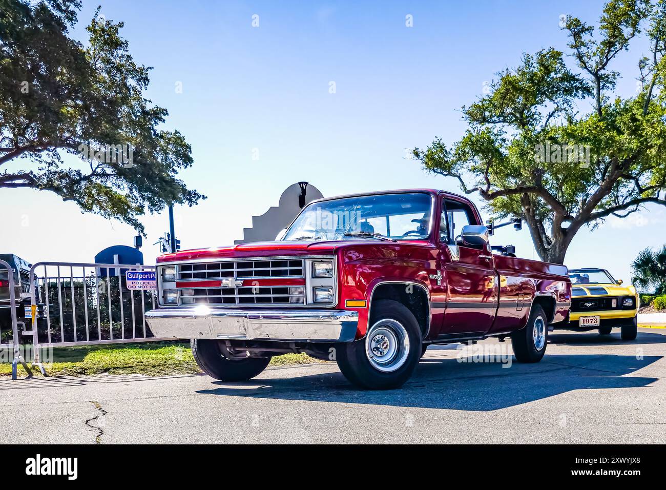 Gulfport, MS - October 02, 2023: Low perspective front corner view of a ...