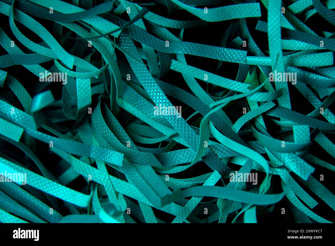 Macro image of an artificial hedge. Green abstract background with ...