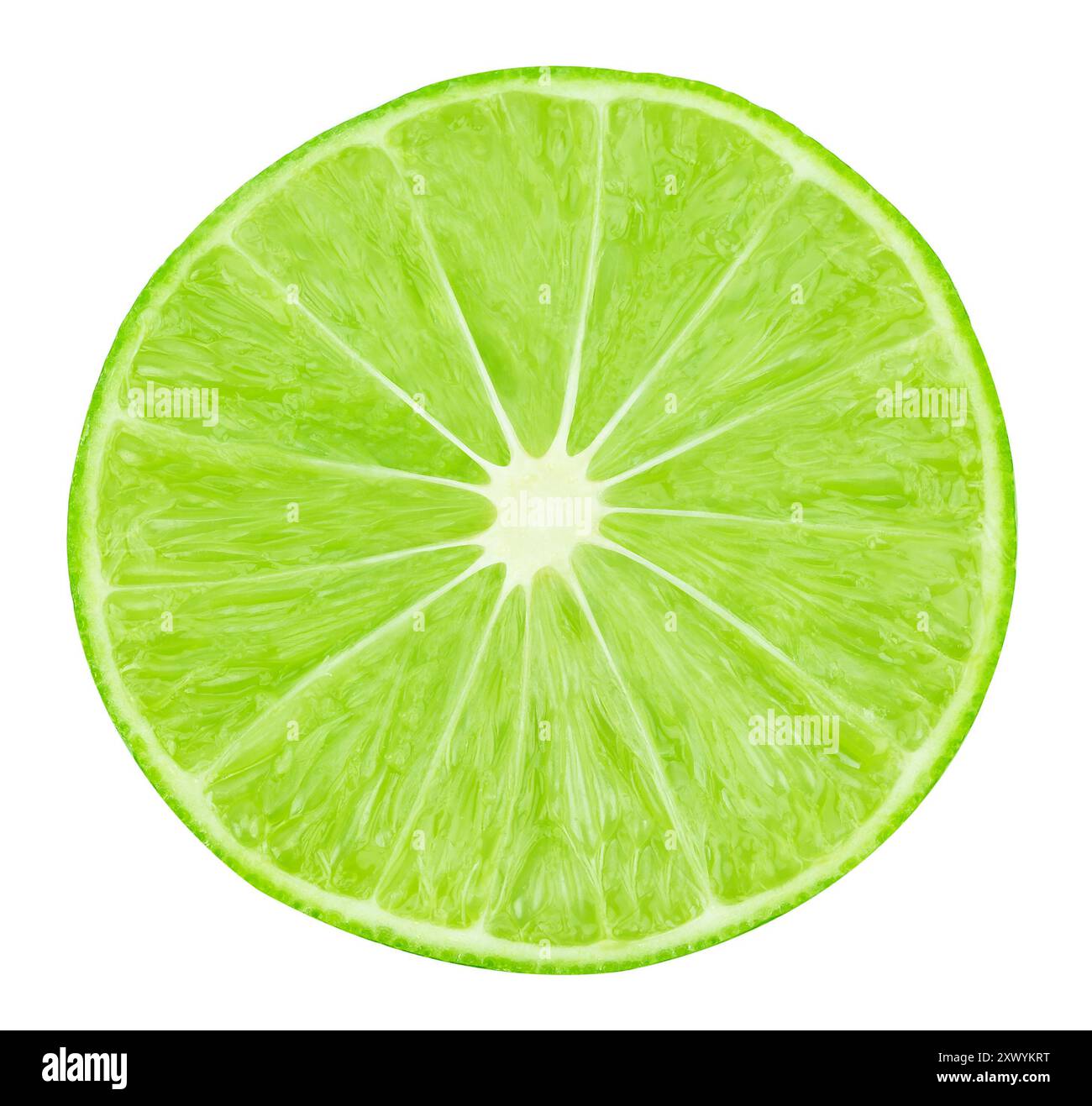 slice of fresh lime on white background Stock Photo - Alamy
