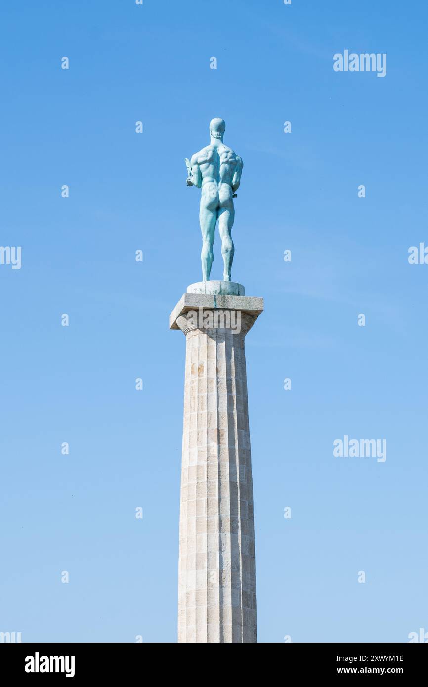 The Victor Monument, Serbian: Pobednik, stands tall at Kalemegdan ...