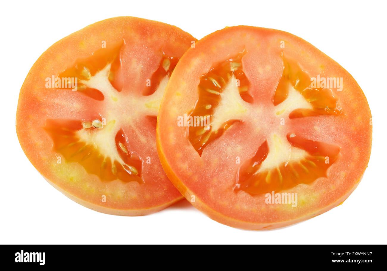 slice of tomato isolated on white background Stock Photo - Alamy