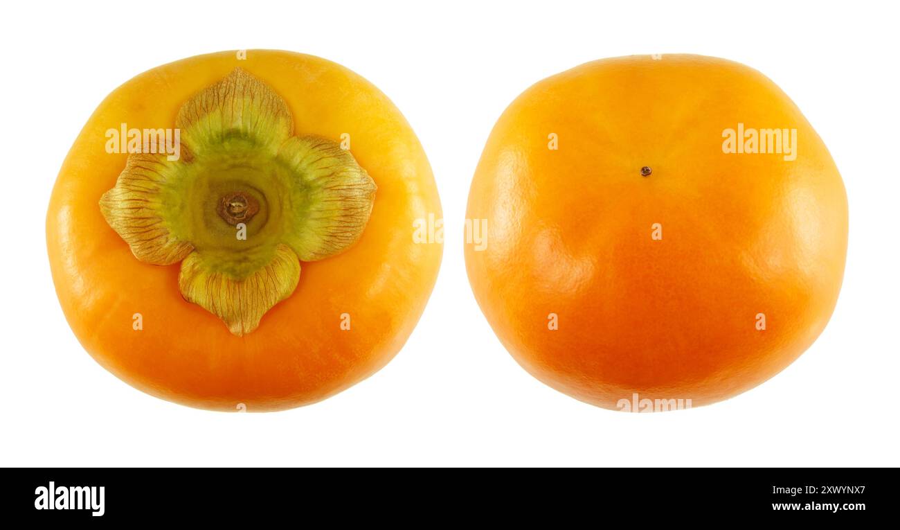 Persimmon isolated on white background Stock Photo - Alamy