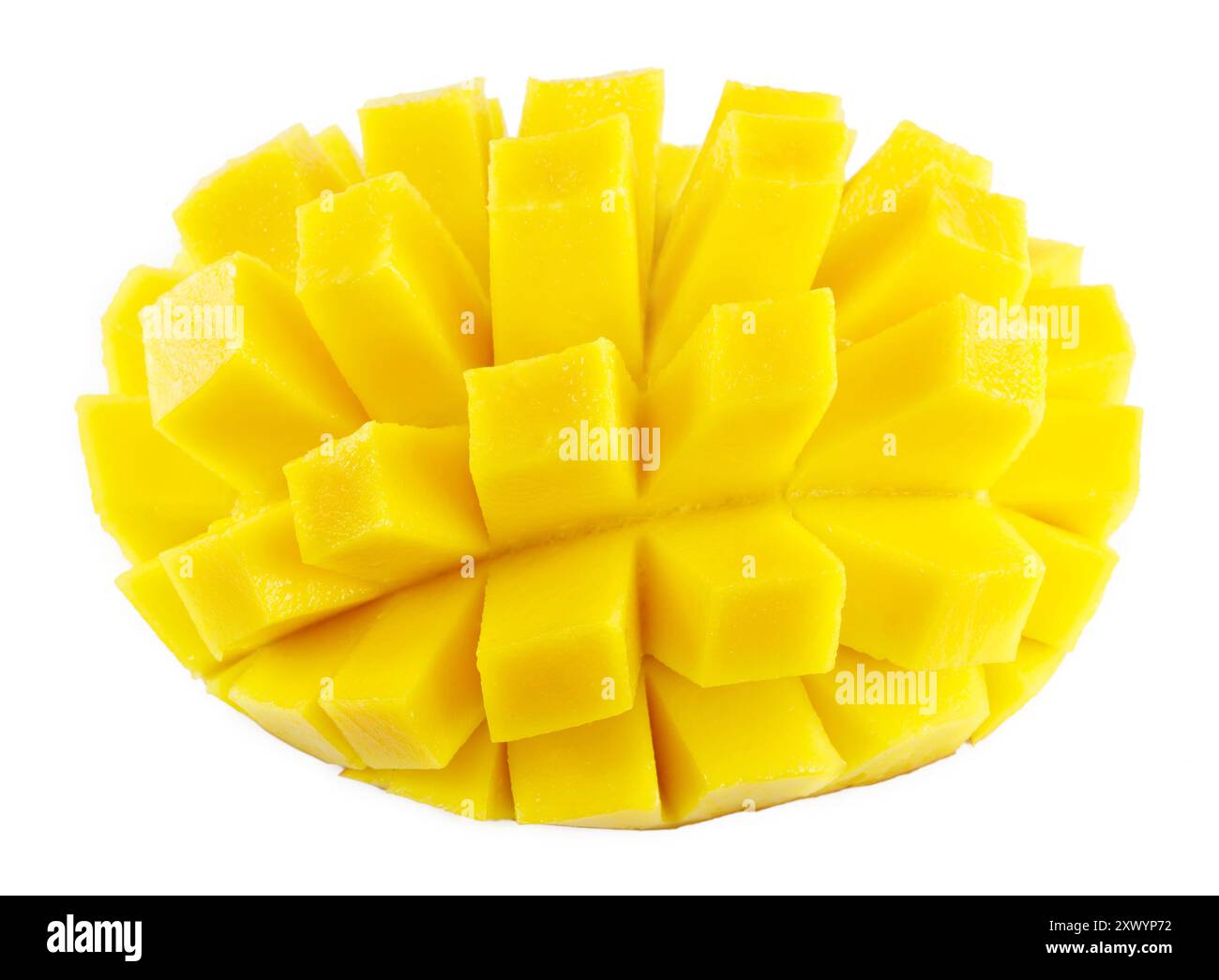 mango slice isolated on white background Stock Photo - Alamy