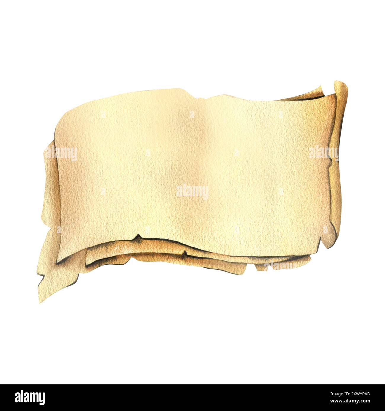 Sheets of paper, papyrus, brown beige color old several pieces in a ...