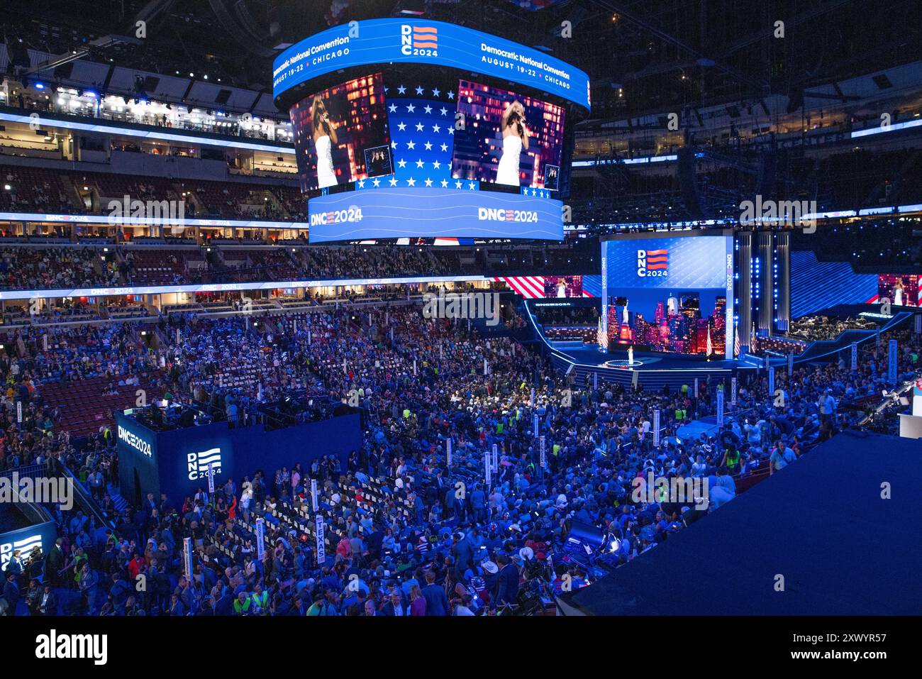 Democratic National Convention Day 1 Chicago. Opening ceremony for DNC ...