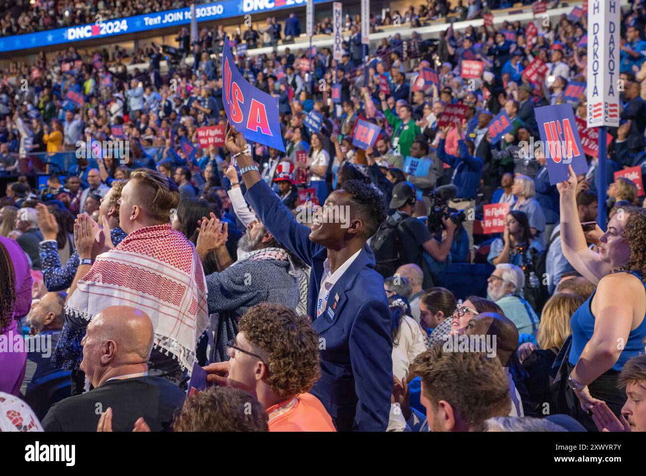 Democratic National Convention Day 1 Chicago. Opening ceremony for DNC ...