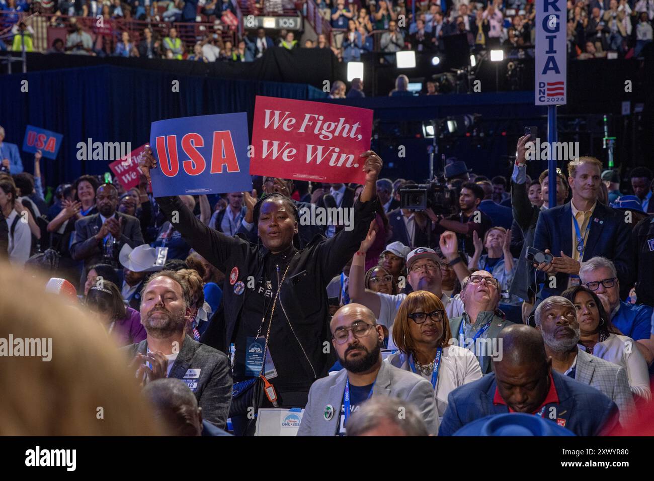 Democratic National Convention Day 1 Chicago. Opening ceremony for DNC ...