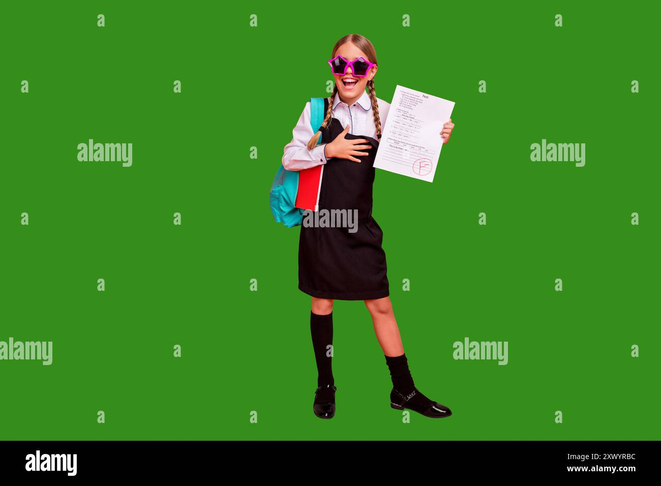 Full length body size view of nice attractive sloppy cheerful cheery ...