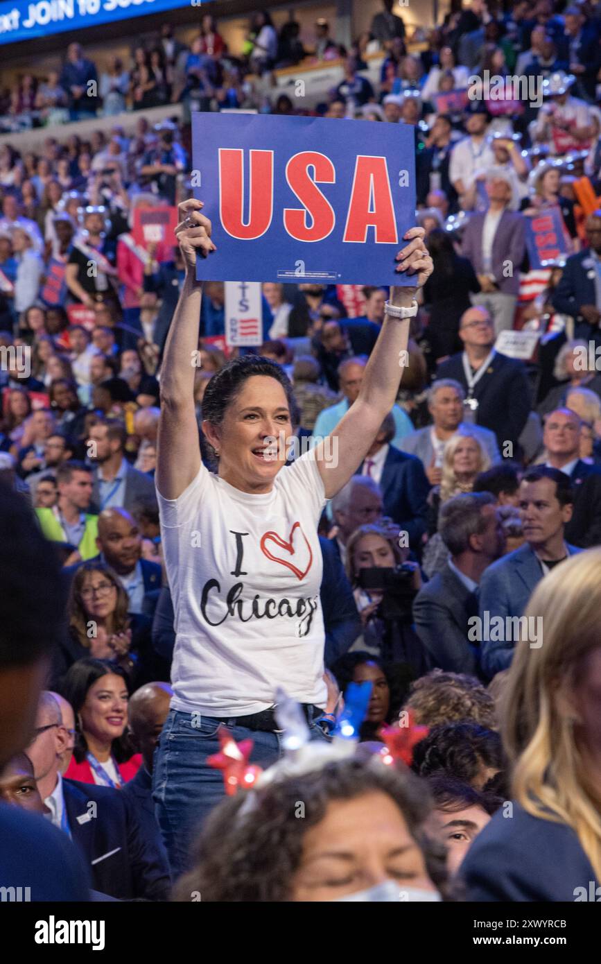 Democratic National Convention Day 1 Chicago. Opening ceremony for DNC ...