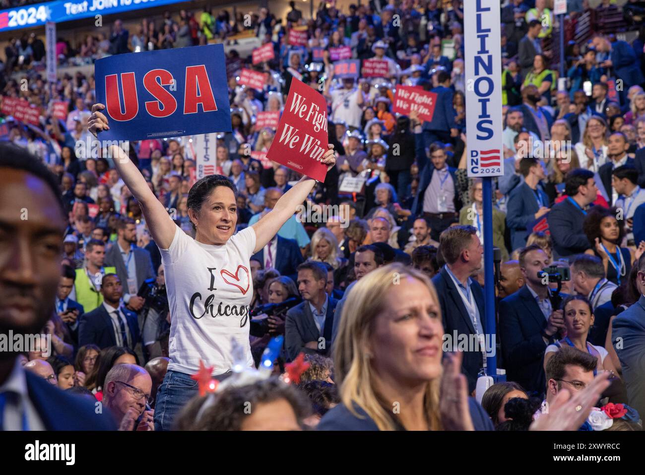 Democratic National Convention Day 1 Chicago. Opening ceremony for DNC ...