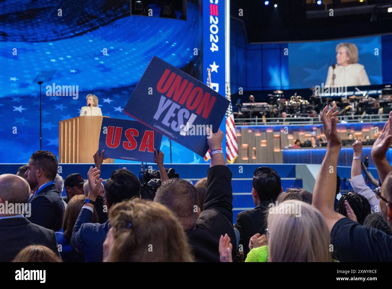 Democratic National Convention Day 1 Chicago. Opening ceremony for DNC ...