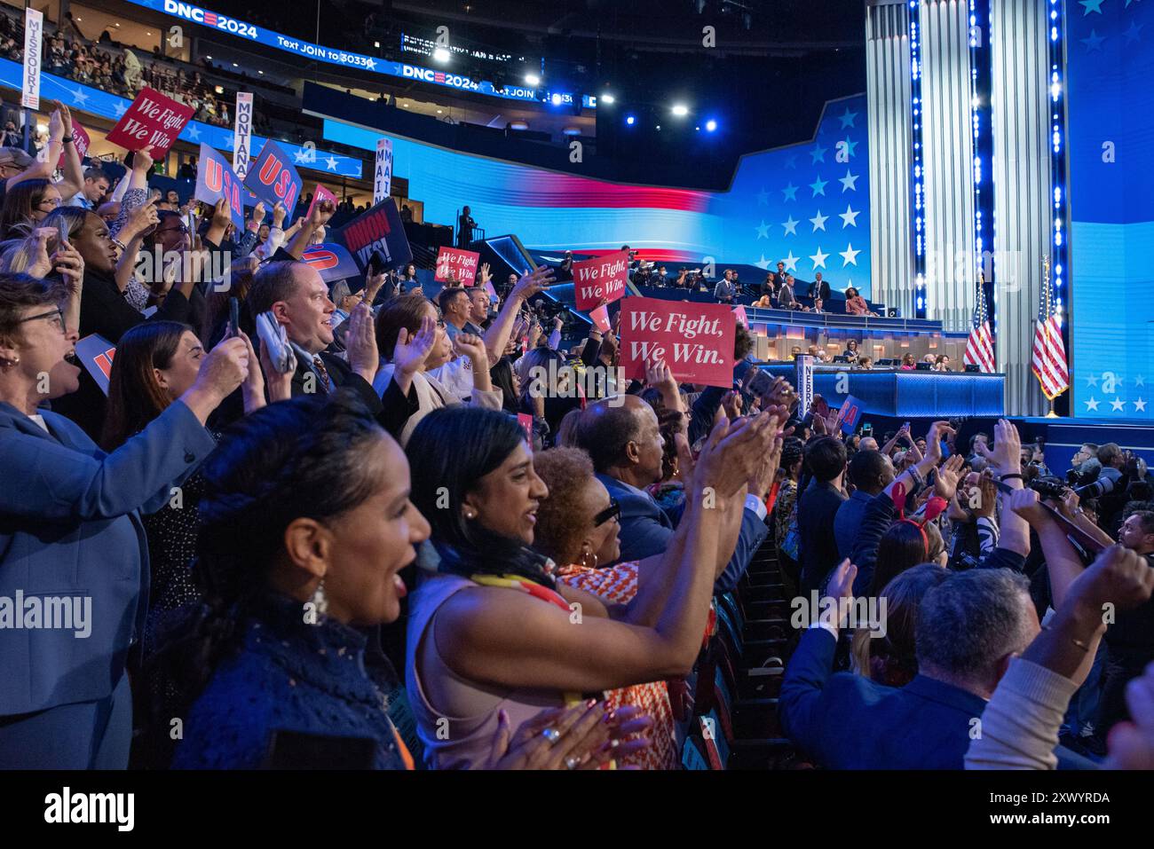 Democratic National Convention Day 1 Chicago. Opening ceremony for DNC ...