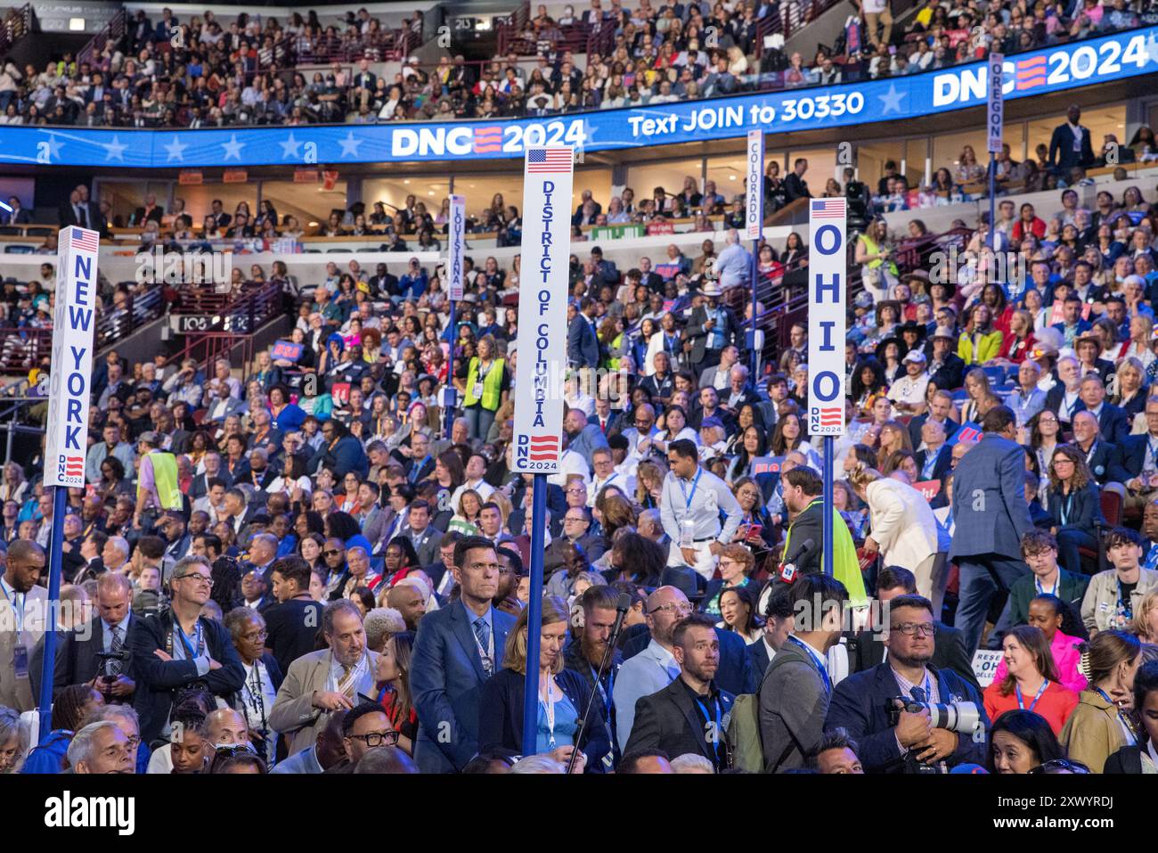 Democratic National Convention Day 1 Chicago. Opening ceremony for DNC ...