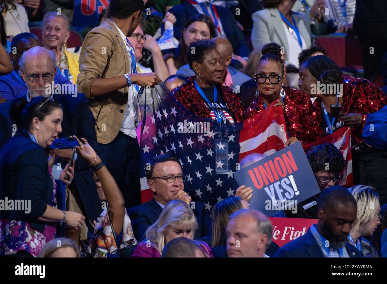 Democratic National Convention Day 1 Chicago. Opening ceremony for DNC ...