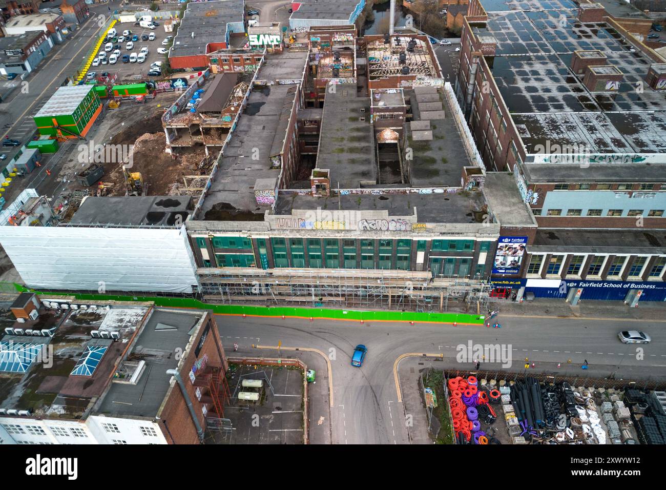 Canal Street, Digbeth, Birmingham, 20th February 2024 - Construction ...