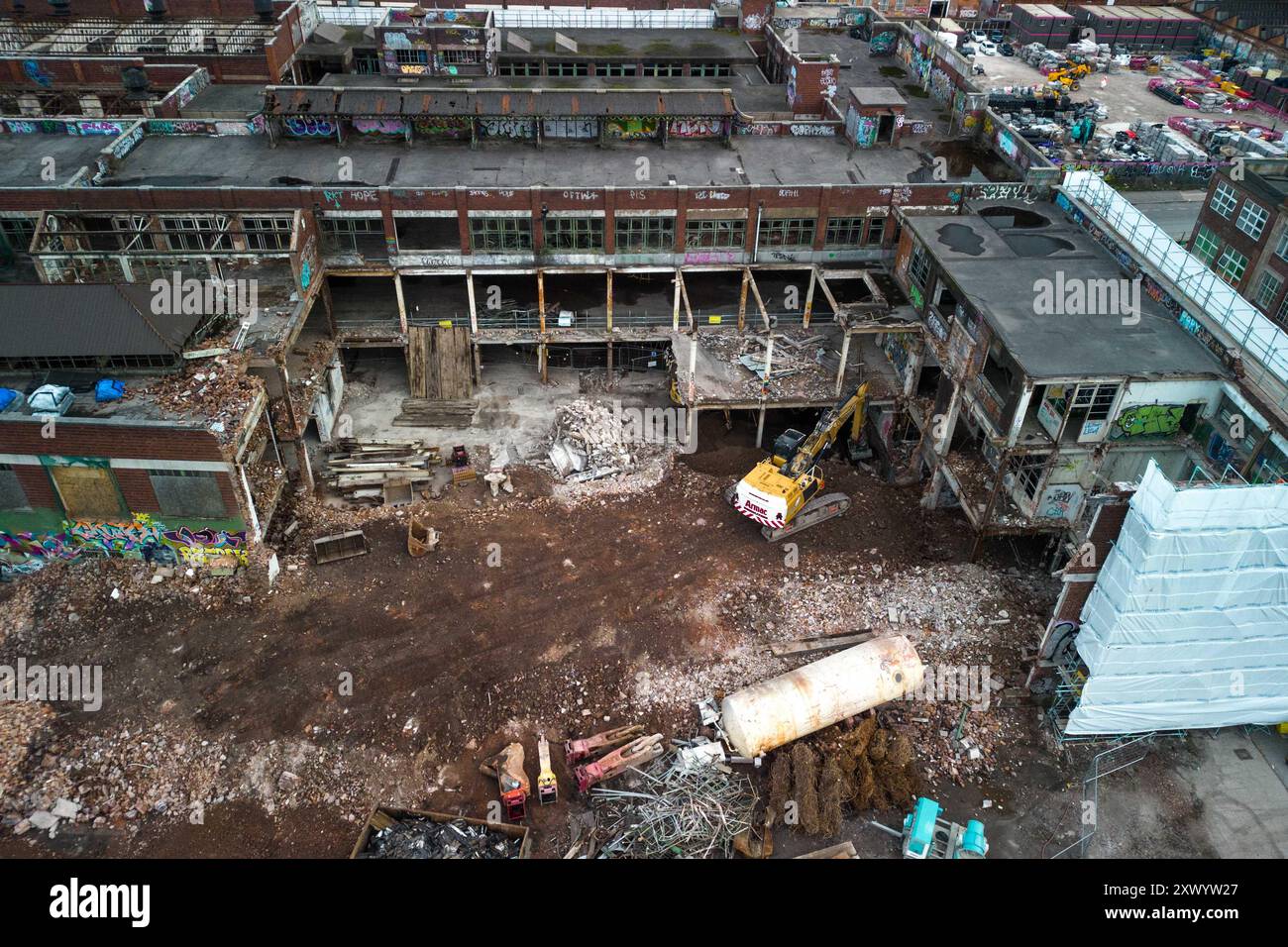 Canal Street, Digbeth, Birmingham, 20th February 2024 - Construction ...
