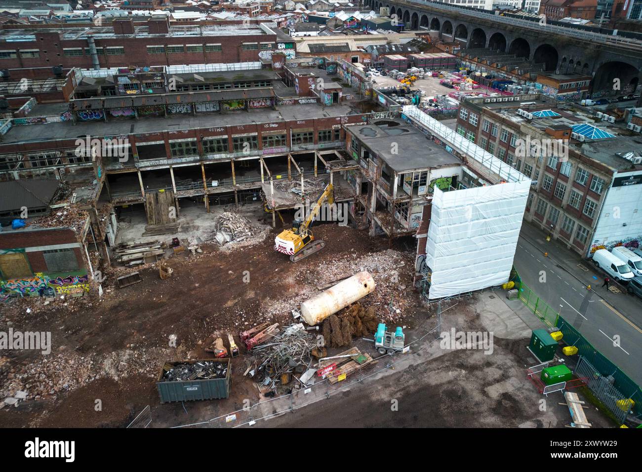 Canal Street, Digbeth, Birmingham, 20th February 2024 - Construction ...
