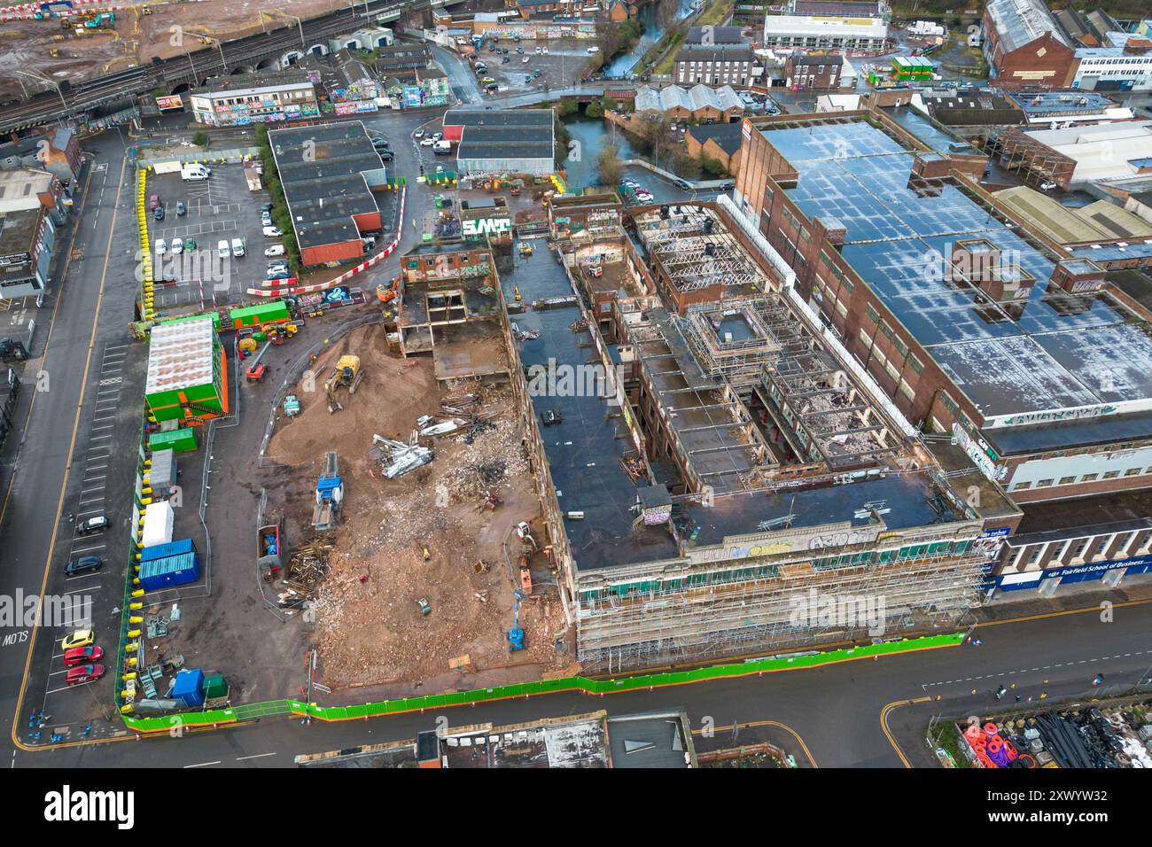 Canal Street, Digbeth, Birmingham, 15th March 2024 - Construction ...