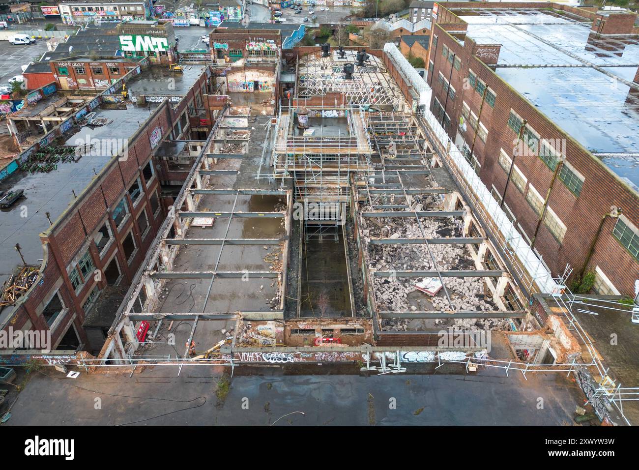 Canal Street, Digbeth, Birmingham, 15th March 2024 - Construction ...