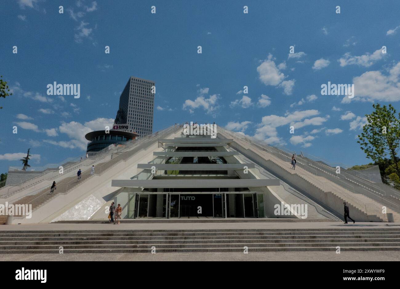 Tirana albania pyramid museum enver hi-res stock photography and images ...