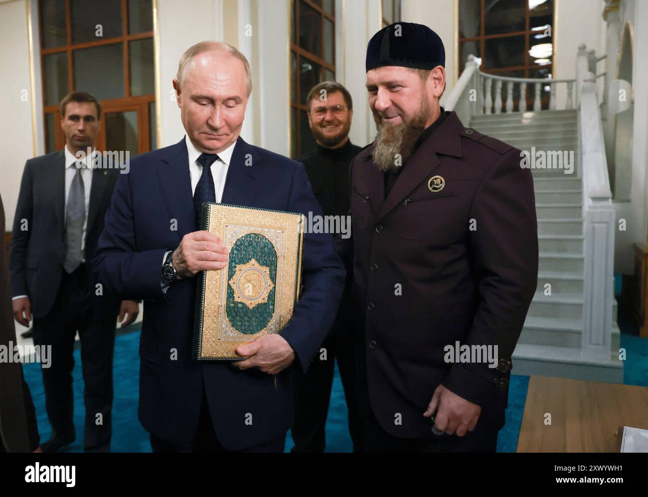 Russian President Vladimir Putin and Head of the Chechen Republic ...