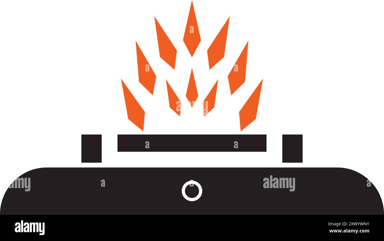 modern gas stove logo illustration element design Stock Vector Image ...