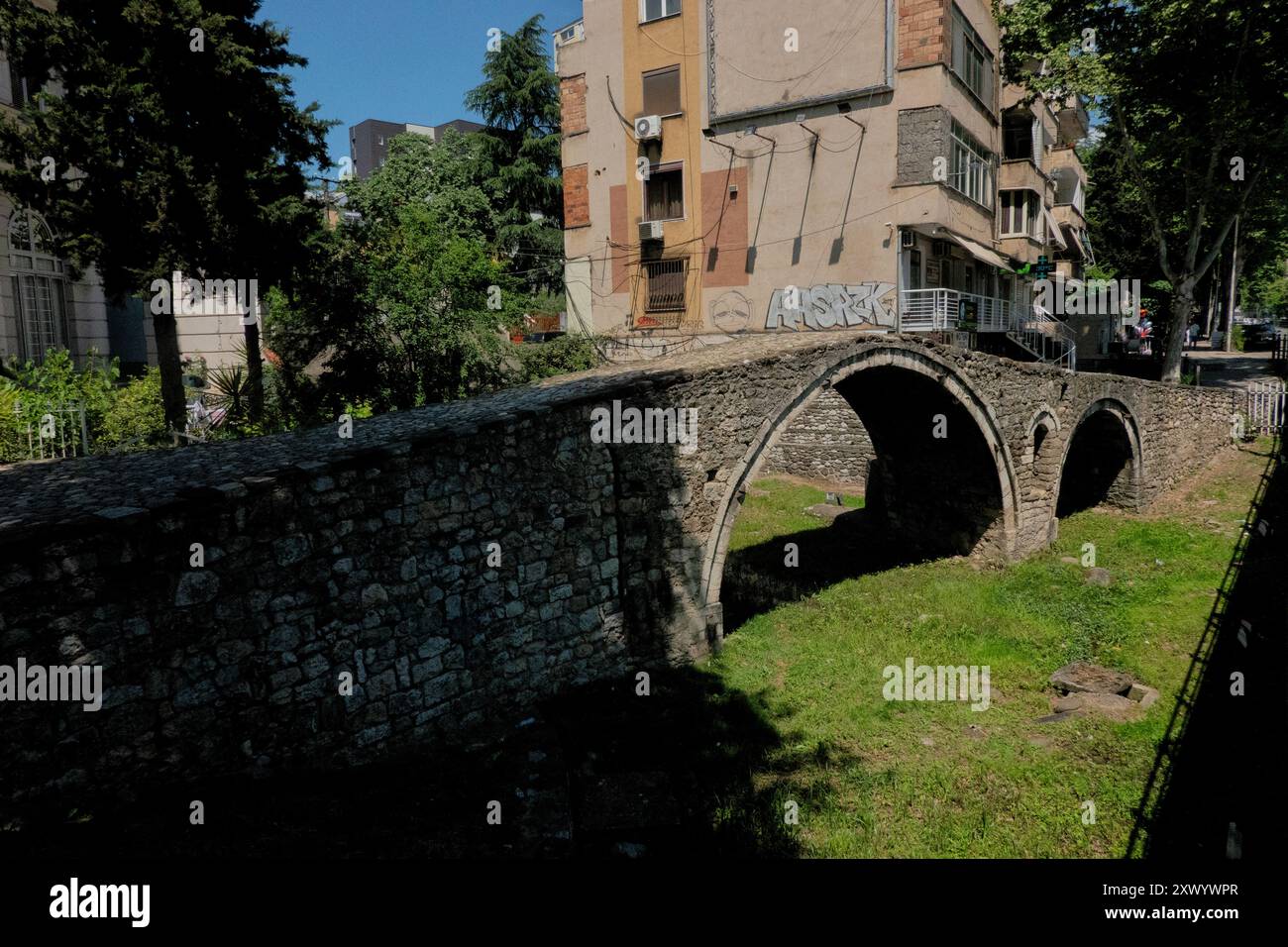 Tanners' Bridge (Ura e Tabakëve), Ottoman footbridge in Tirana, Albania ...