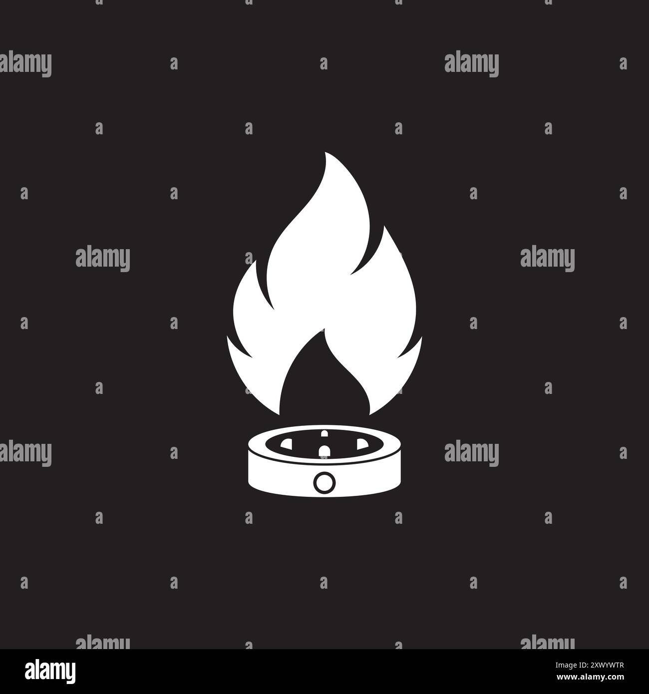 modern gas stove logo illustration element design Stock Vector Image ...