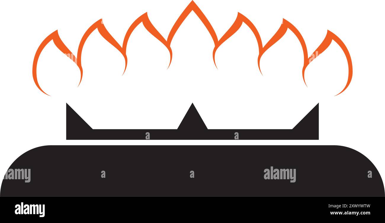 modern gas stove logo illustration element design Stock Vector Image ...