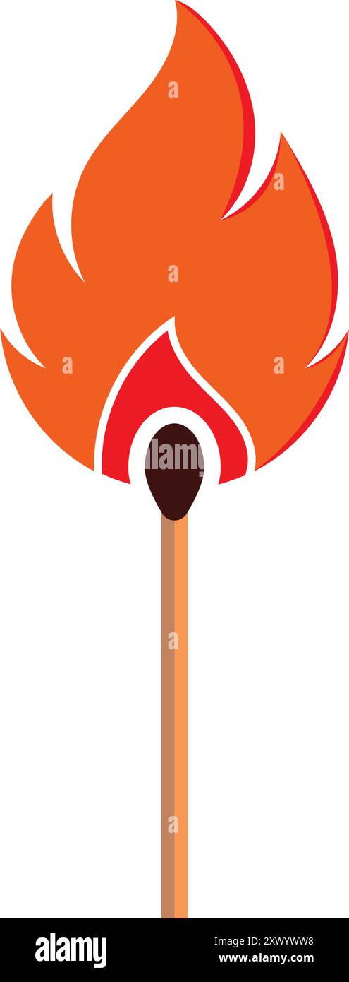 match stick logo illustration element design Stock Vector Image & Art ...