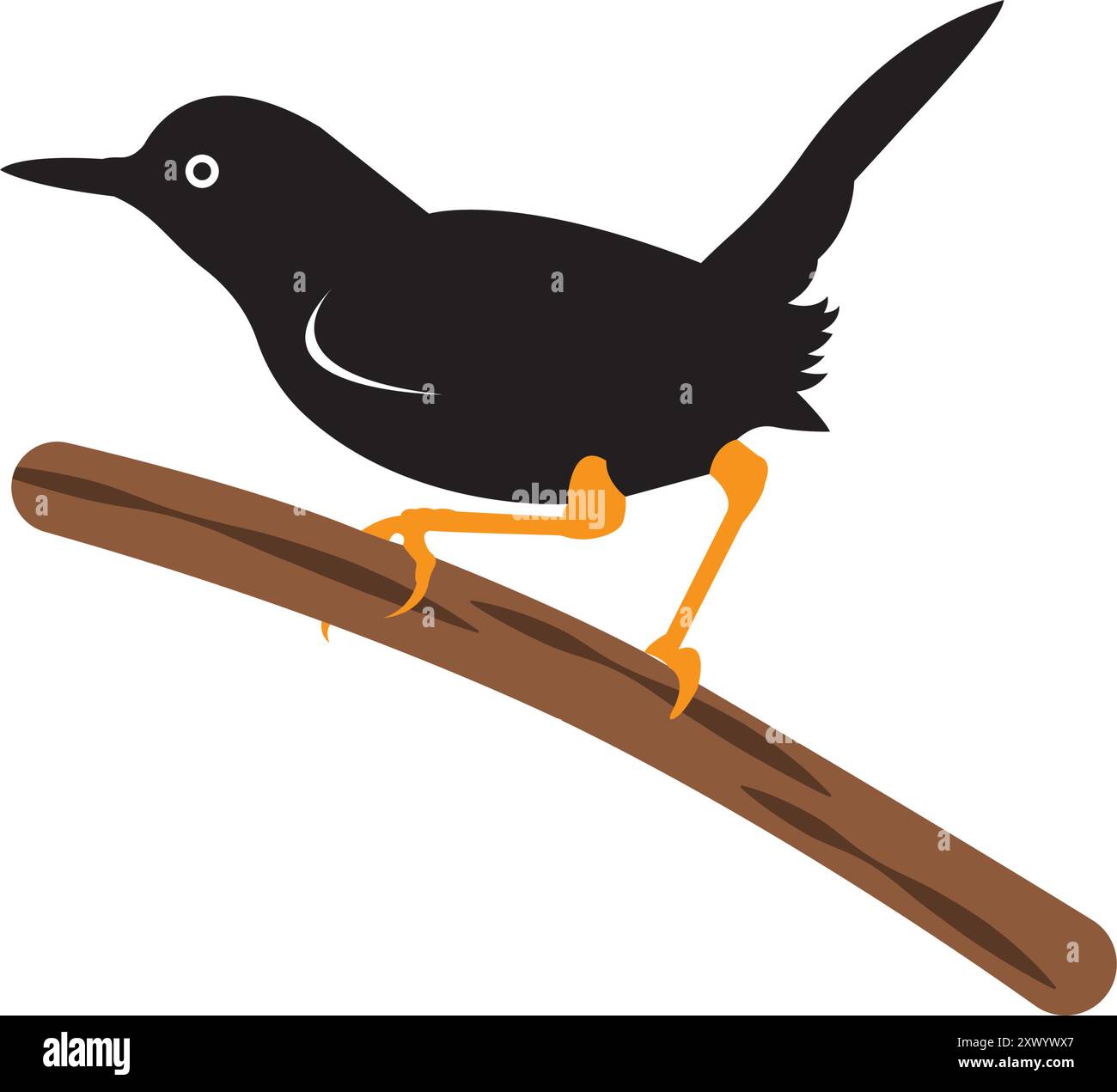 beautiful songbird icon illustration template design Stock Vector Image ...