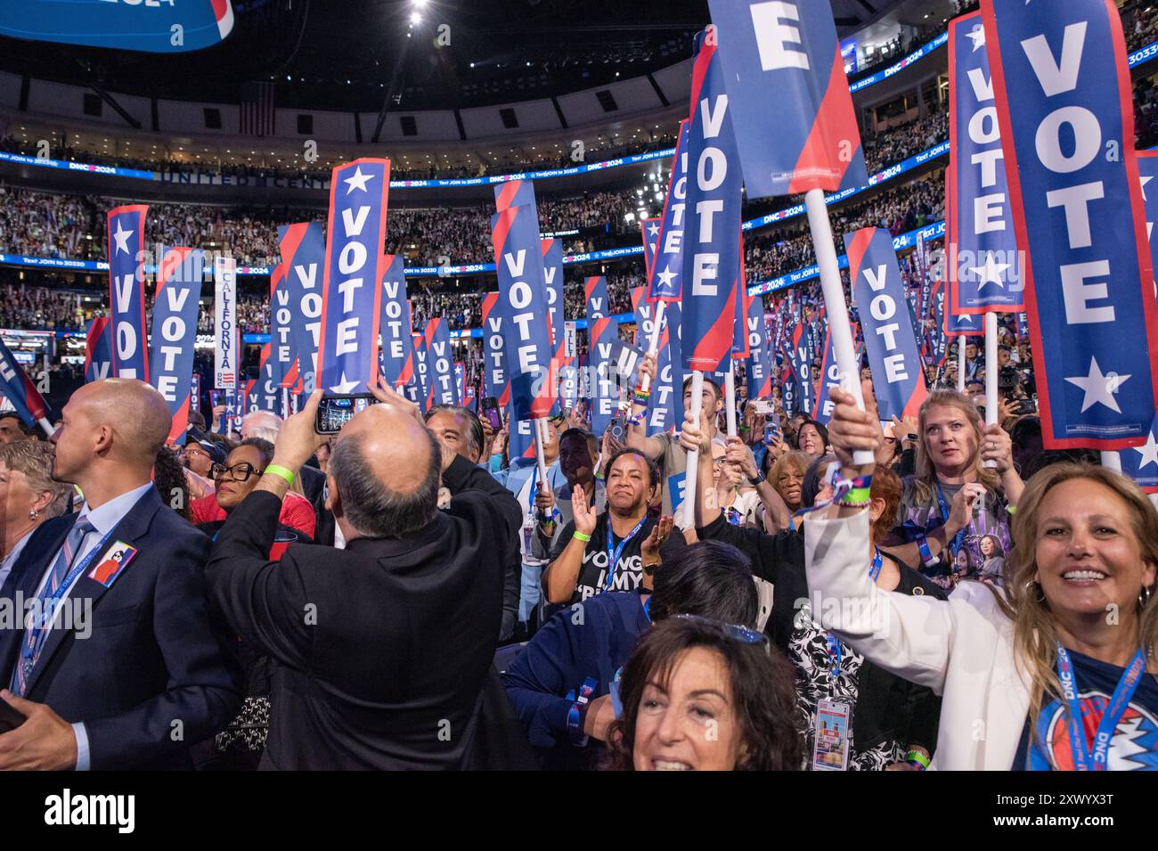 Democratic National Convention Day 2 Chicago. Opening ceremony for DNC ...