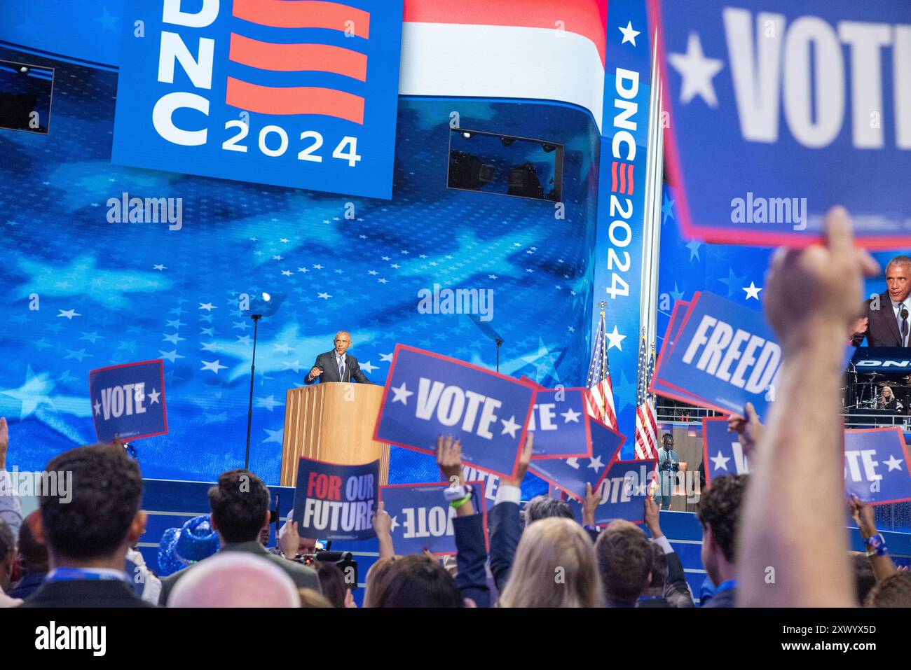 Democratic National Convention Day 2 Chicago. Opening ceremony for DNC ...