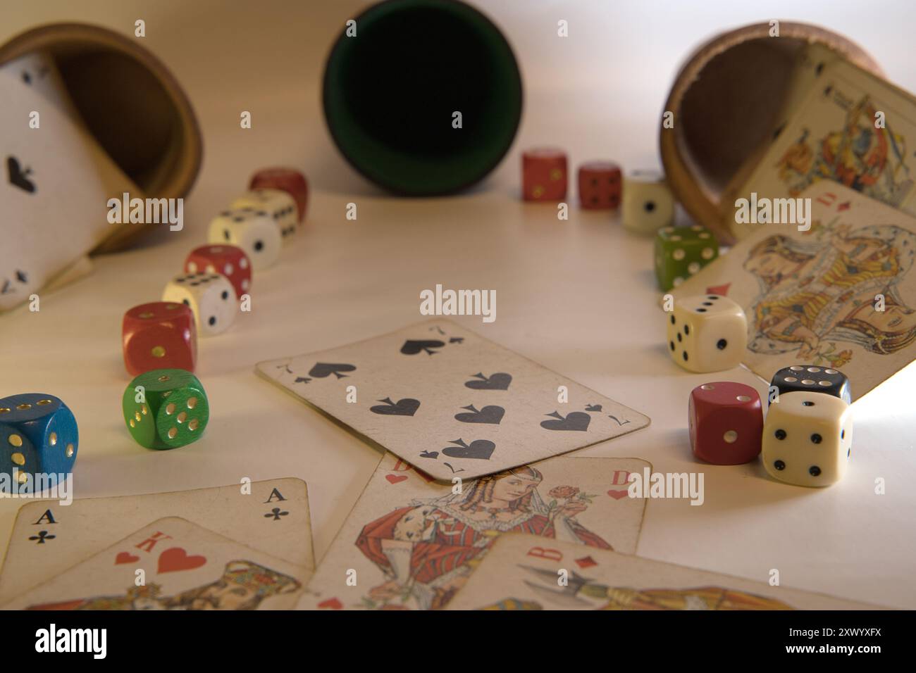 Game night dice hi-res stock photography and images - Alamy