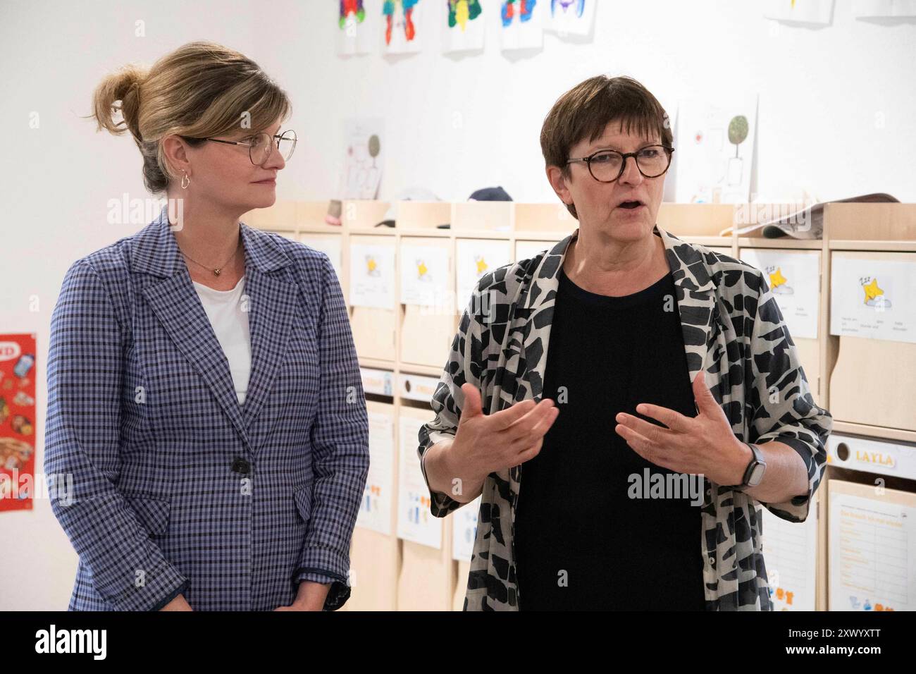 Bochum, Deutschland. 21st Aug, 2024. left to right Sarah PHILIPP, SPD ...