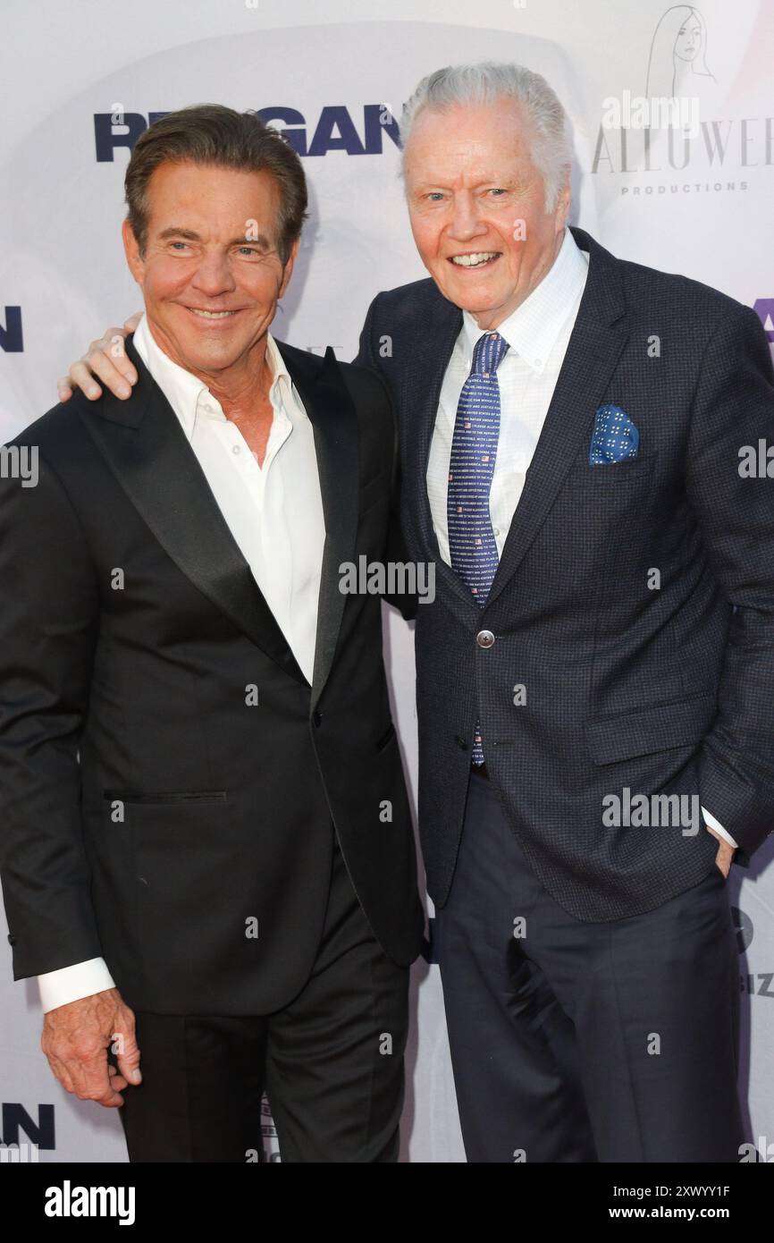 Los Angeles, USA. 21st Aug, 2024. Dennis Quaid, Jon Voight at "Reagan ...