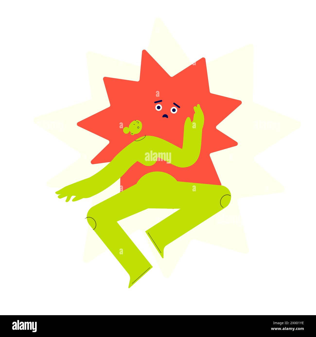 Female character in distress Cut Out Stock Images & Pictures - Alamy