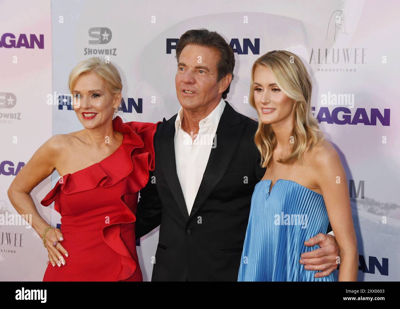 Hollywood, California, USA. 20th Aug, 2024. (L-R) Penelope Ann Miller, Dennis Quaid and Laura ...