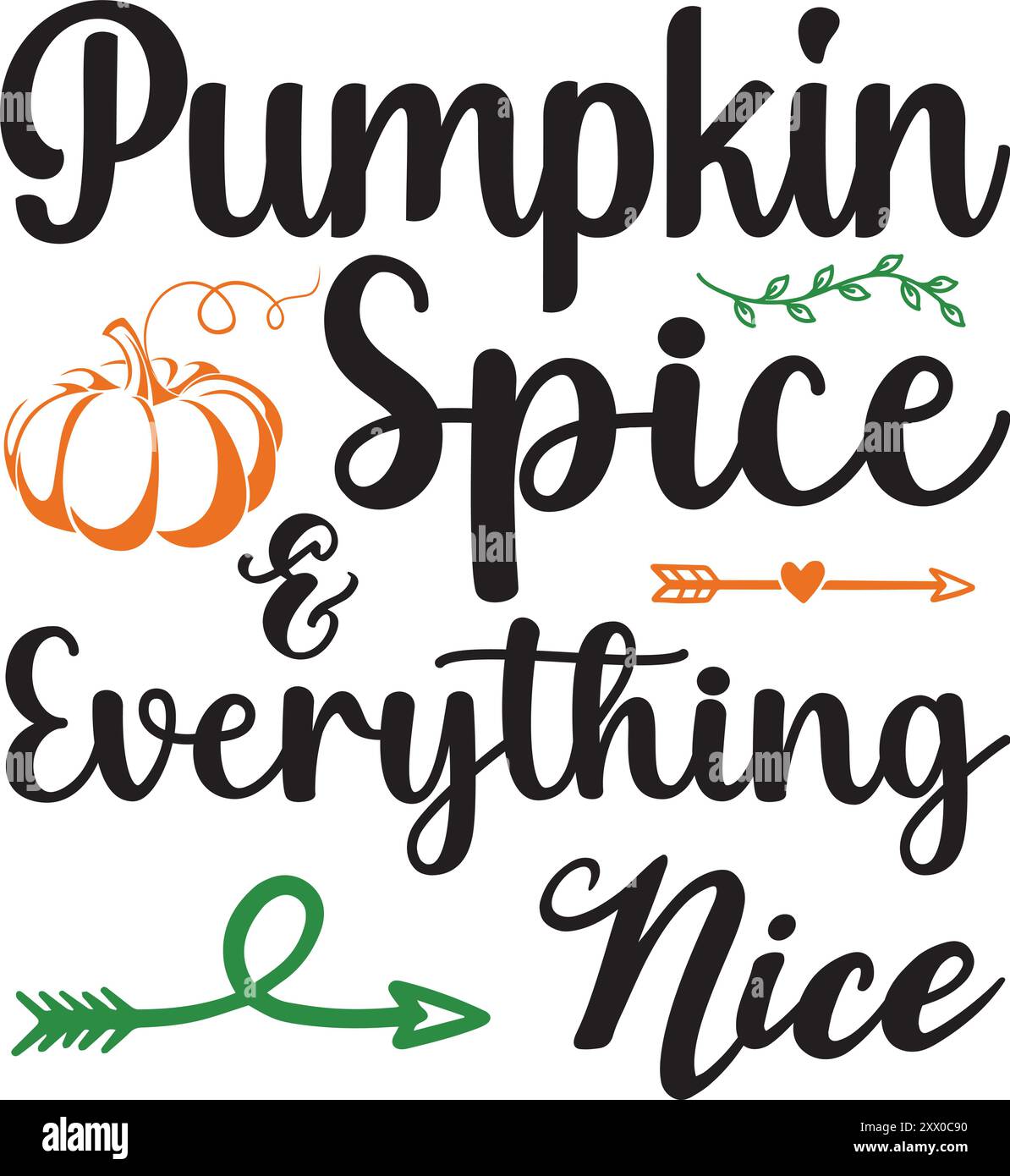Pumpkin SVG Design Lettering Concept Typography T-Shirt Design With ...