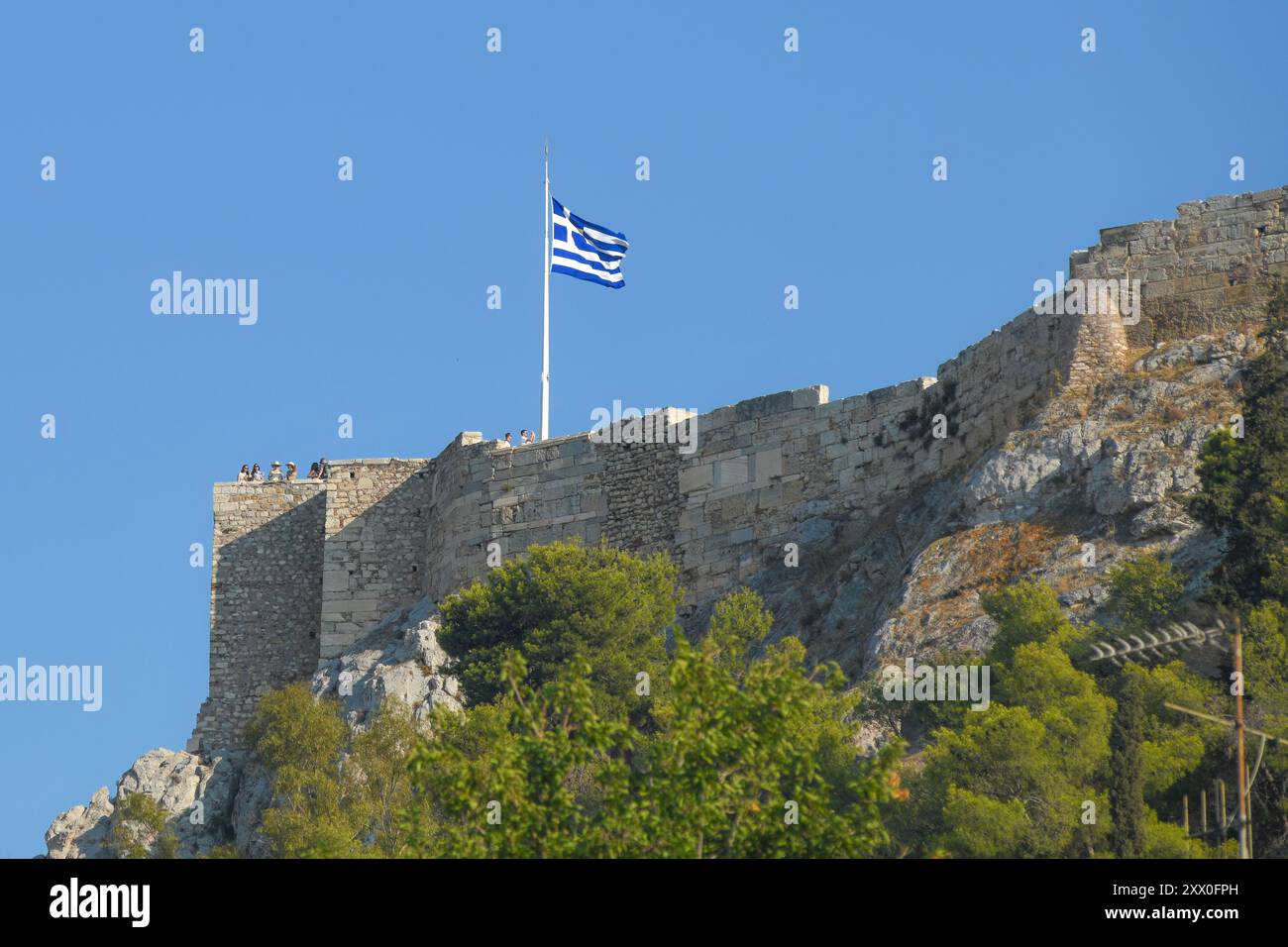 Historic flag greece hi-res stock photography and images - Alamy