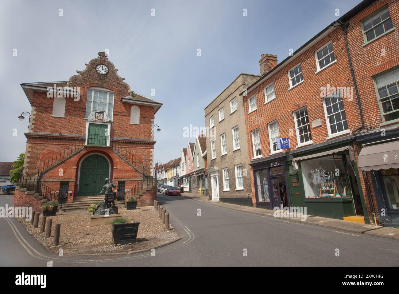 Views of Woodbridge in East Suffolk includinng Shire Hall in the UK ...
