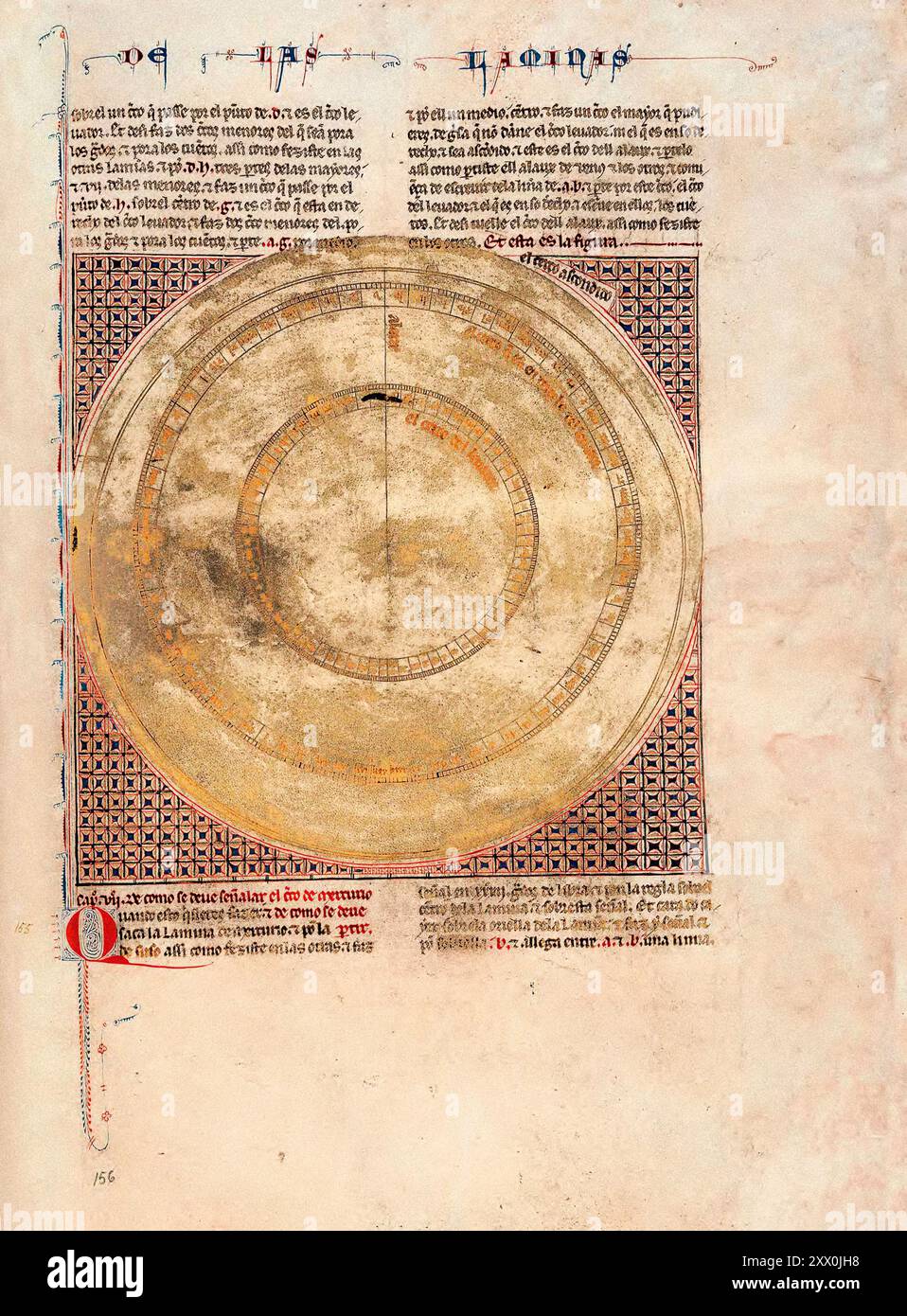 Medieval manuscript of Astronomy (Libros del saber de astronomia, 1276 ...