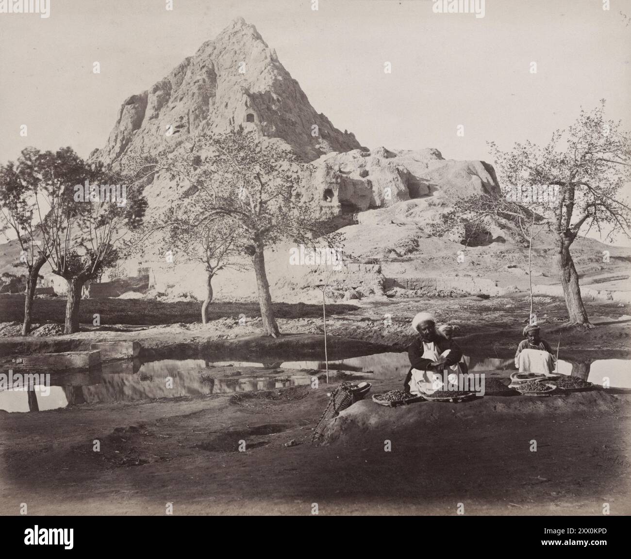 Second Anglo-Afghan War. Vintage photo of Chil Zena (or the Forty Steps ...